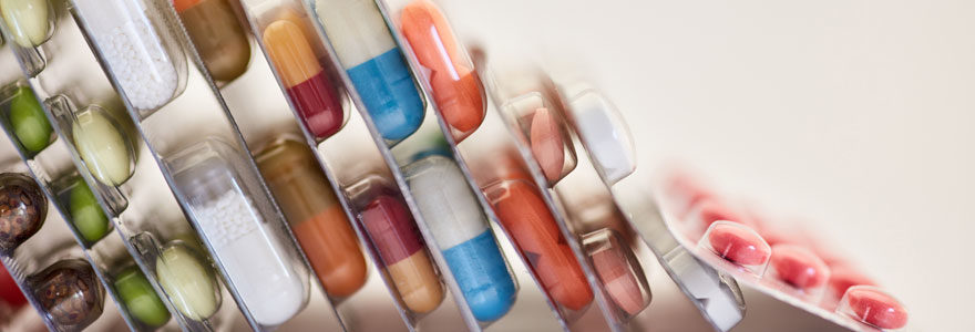 Les éléments de conditionnement des médicaments.